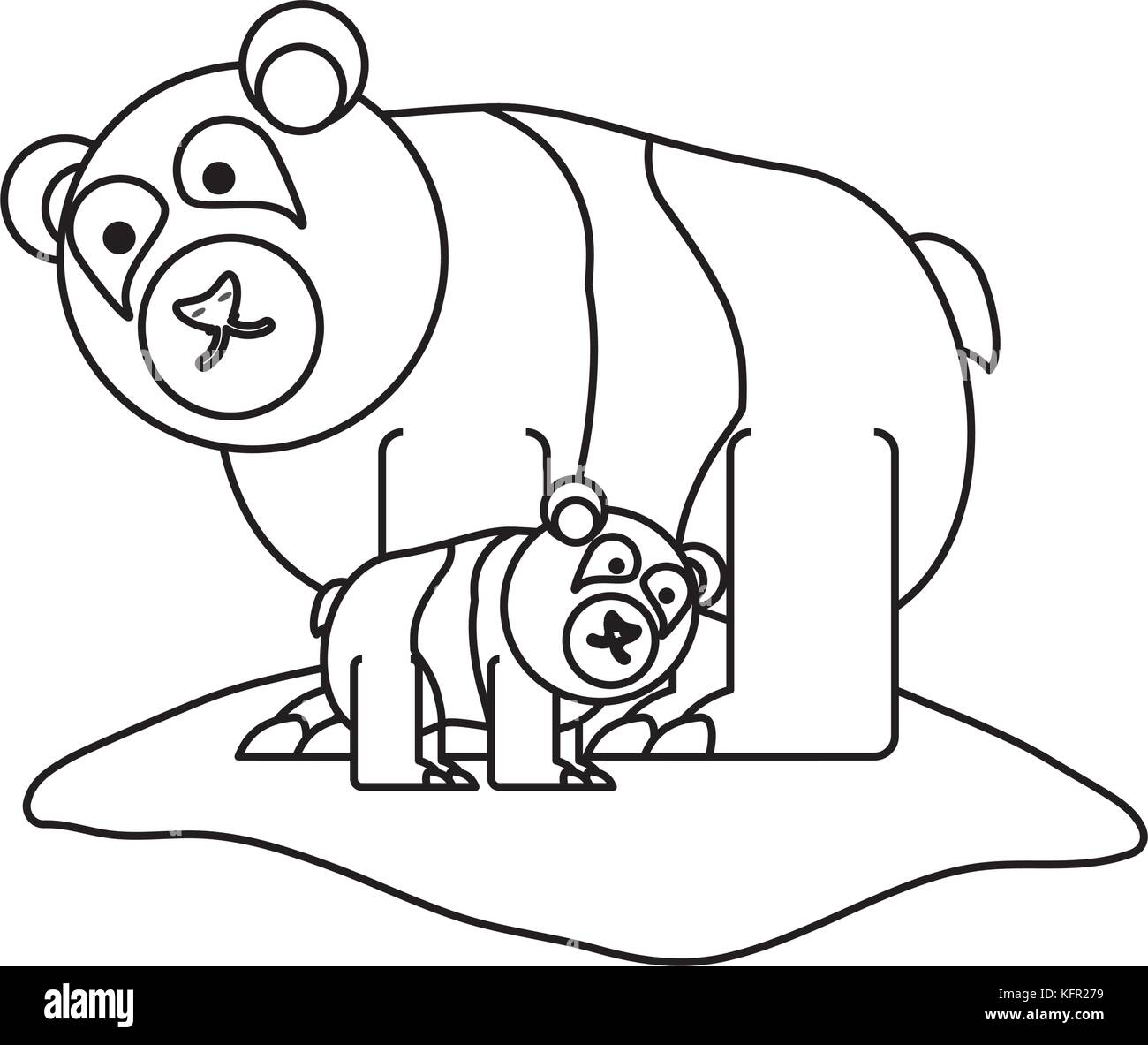 bears vector illustration Stock Vector Image & Art - Alamy