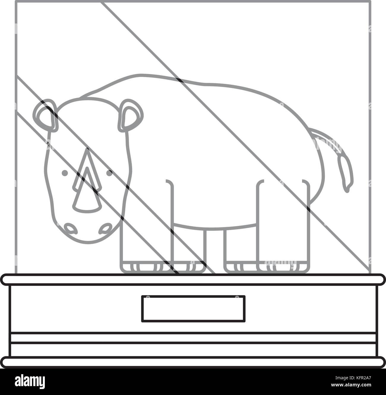 rhino vector illustration Stock Vector Image & Art - Alamy