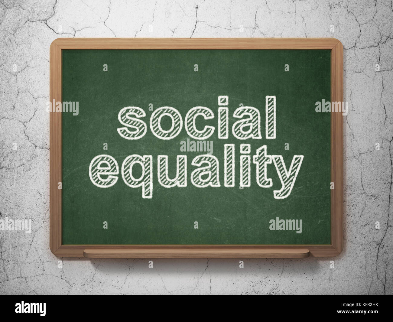 Political concept: Social Equality on chalkboard background Stock Photo ...