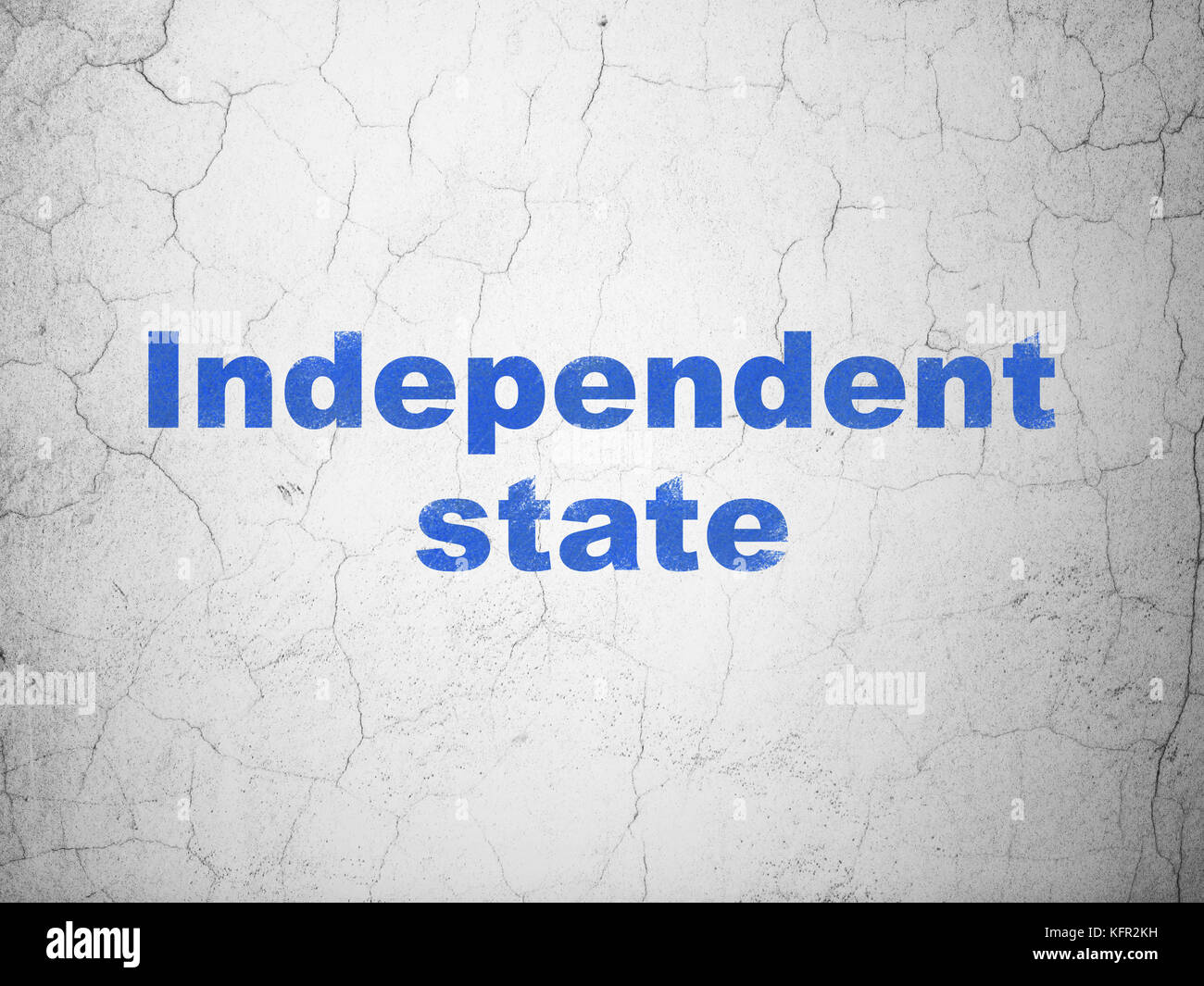 Politics concept: Independent State on wall background Stock Photo - Alamy