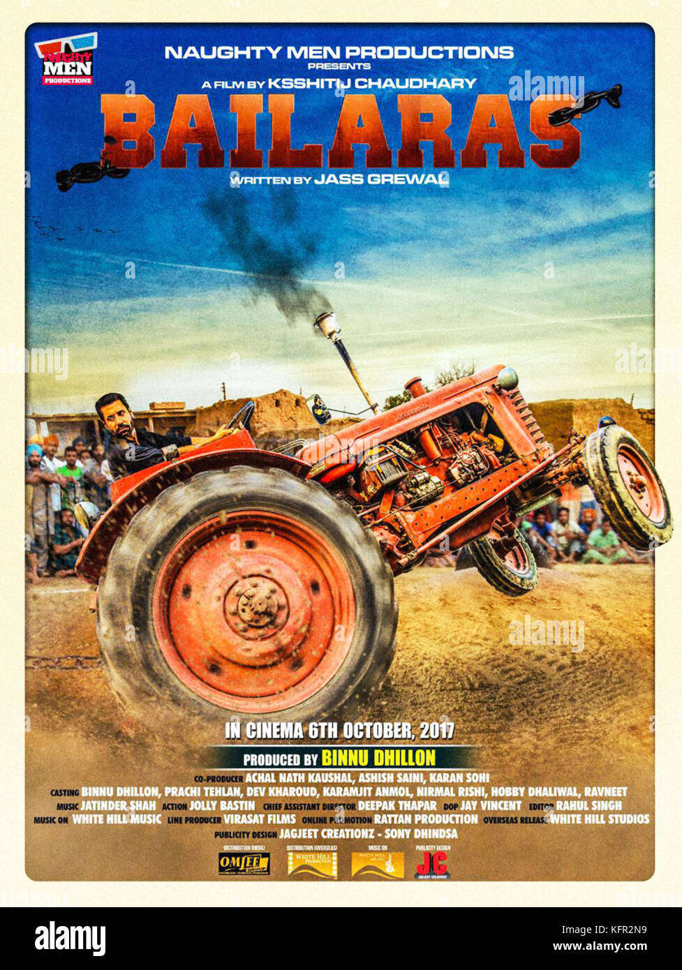 BAILARAS, Indian poster, Binnu Dhillon, 2017. © Naughty Men Productions ...