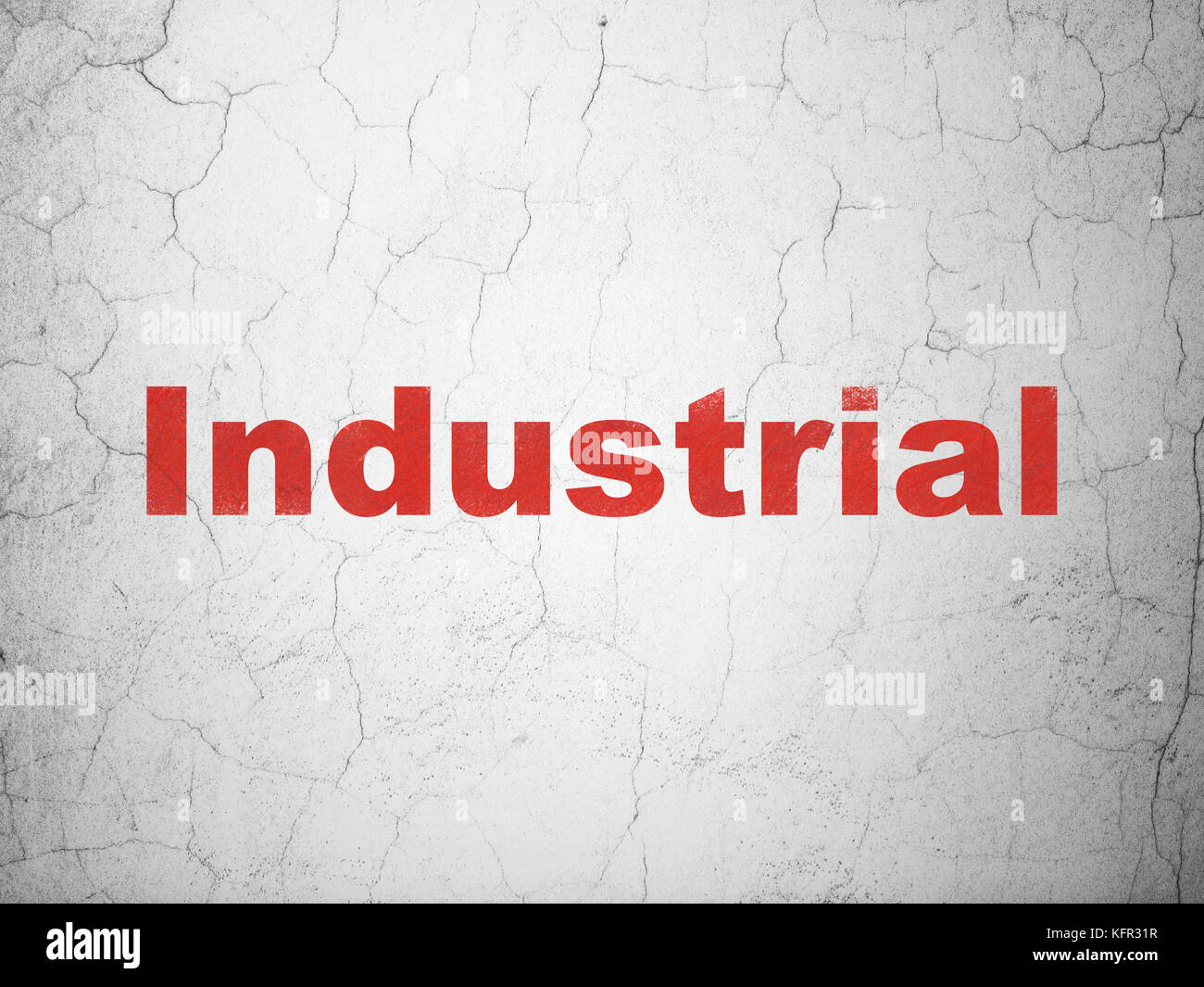 Industry concept: Industrial on wall background Stock Photo - Alamy