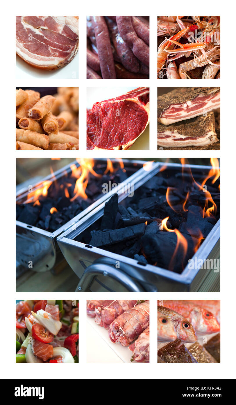 Barbecue Collage High Resolution Stock Photography and Images - Alamy