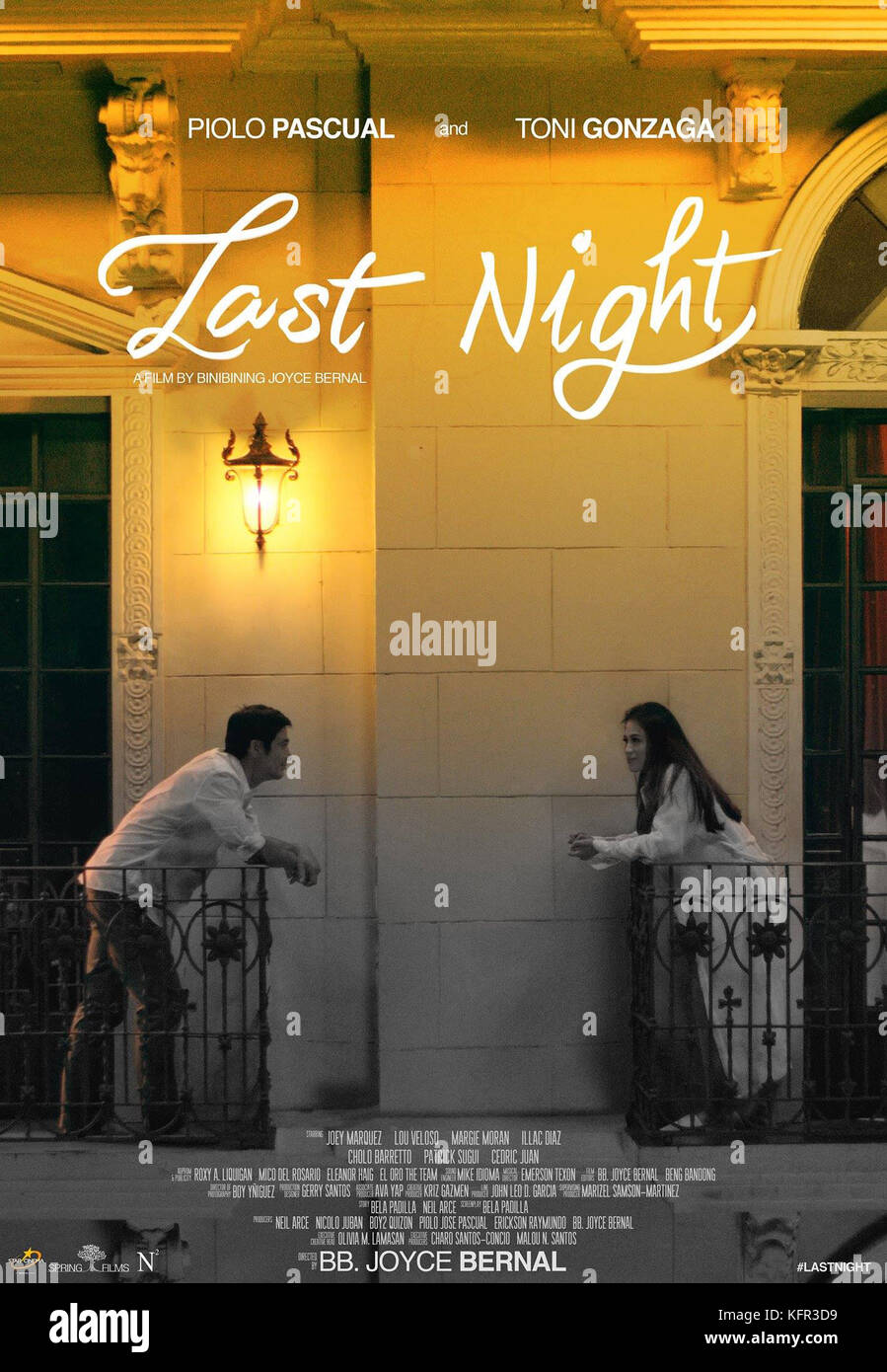 LAST NIGHT, poster, l-r: Piolo Pascual, Toni Gonzaga, 2017. ©ABS-CBN ...