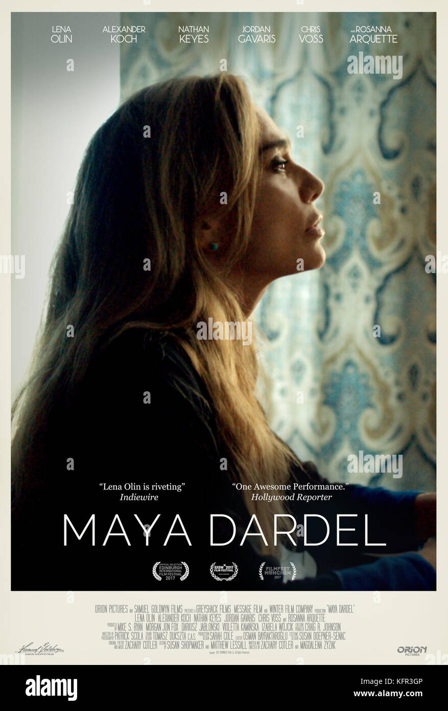 MAYA DARDEL, US poster, Lena Olin, 2017. ©Orion Pictures/courtesy ...