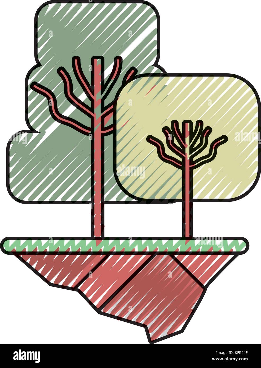 trees vector illustration Stock Vector Image & Art - Alamy