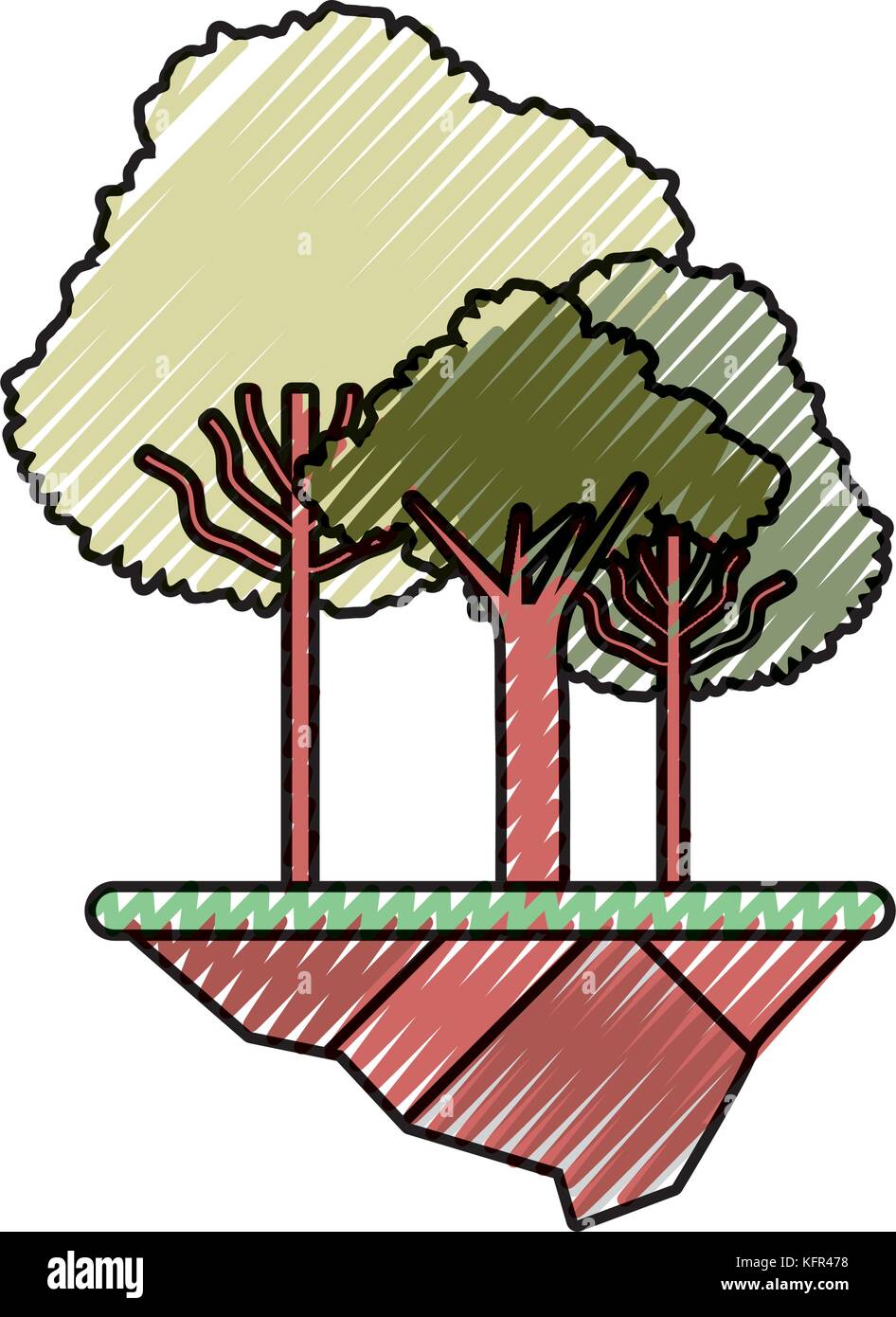 trees vector illustration Stock Vector Image & Art - Alamy