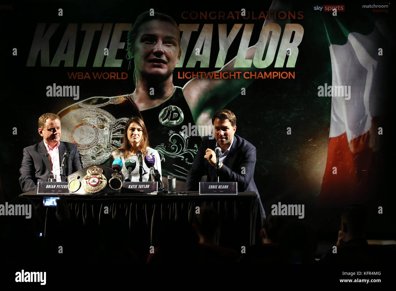 Newly crowned WBA Female World Lightweight Champion Katie Taylor along ...