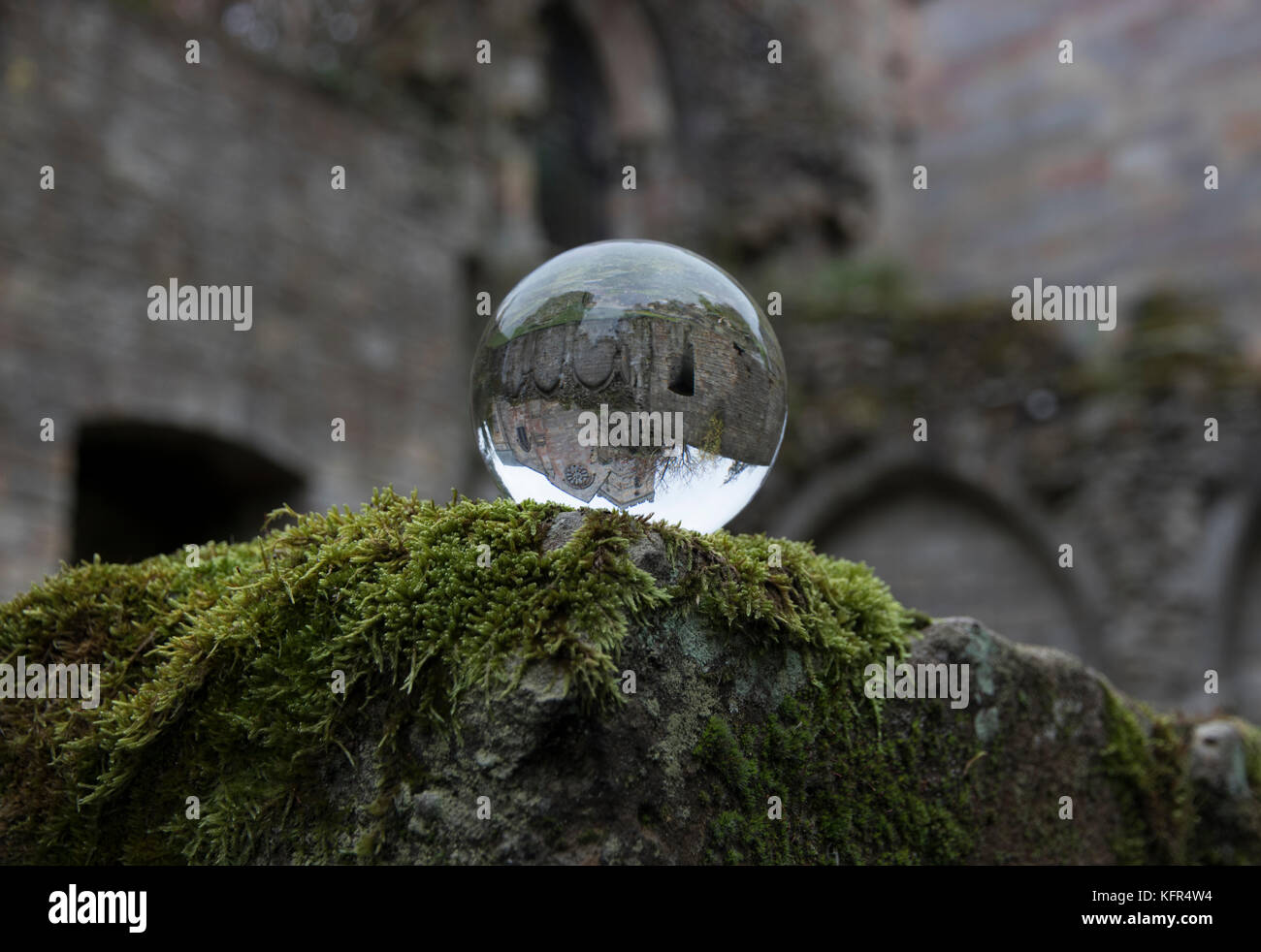 Crystal ball on location Stock Photo - Alamy