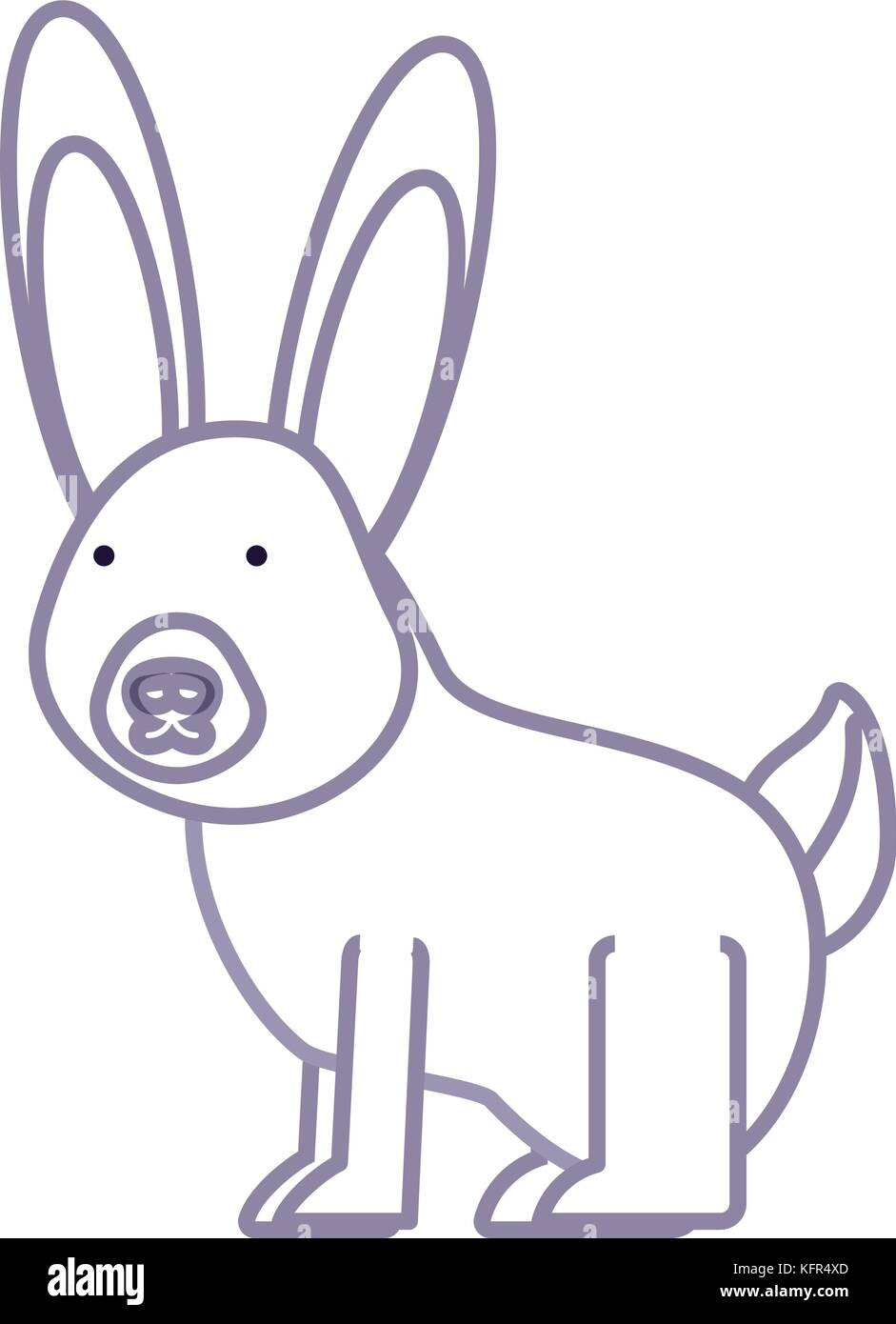 rabbit vector illustration Stock Vector Image & Art - Alamy