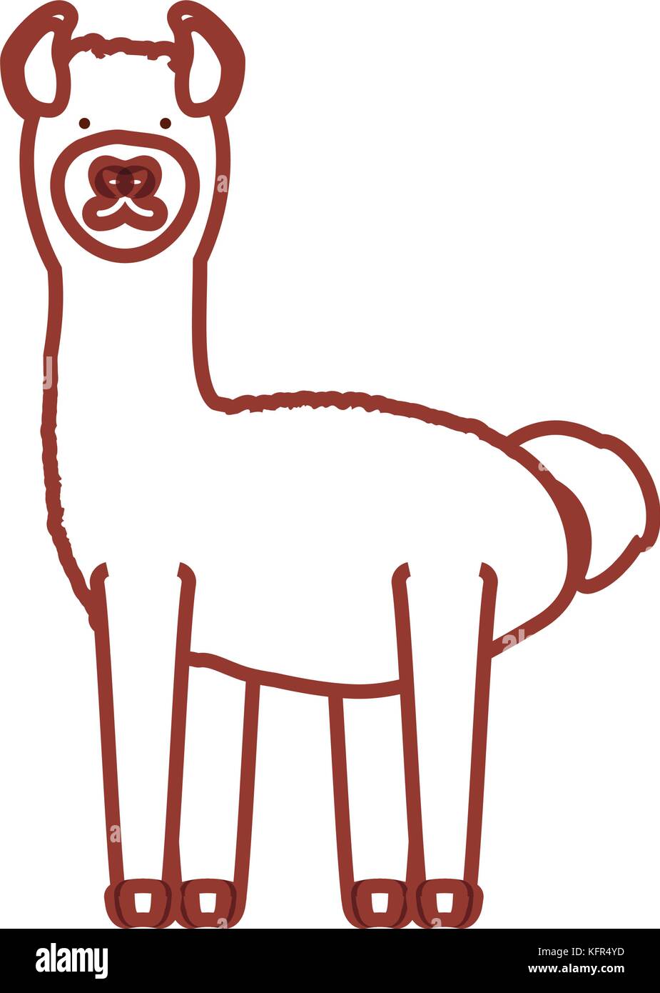 llama vector illustration Stock Vector Image & Art - Alamy
