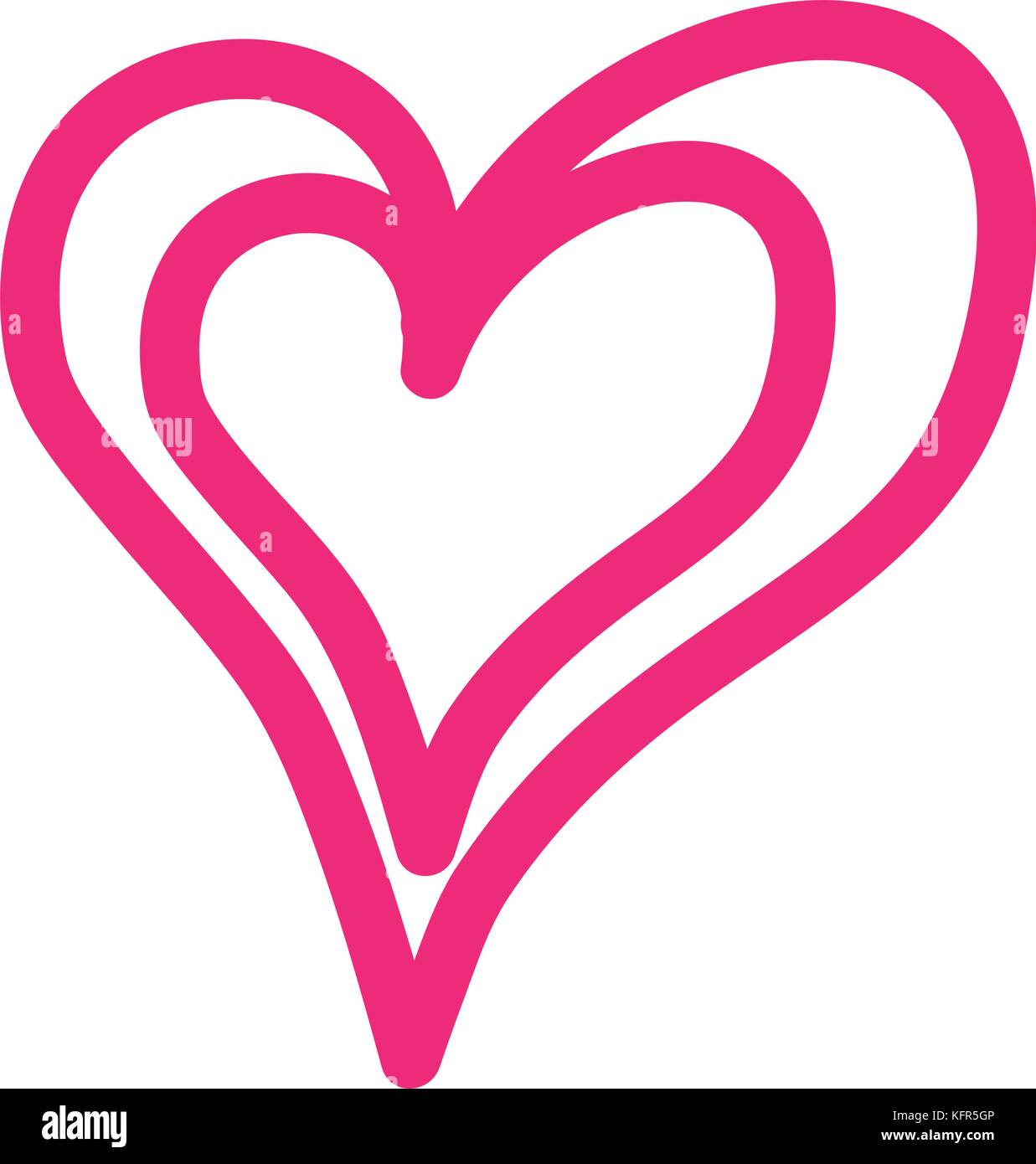 pink linear heart love romance passion Stock Vector Image & Art - Alamy