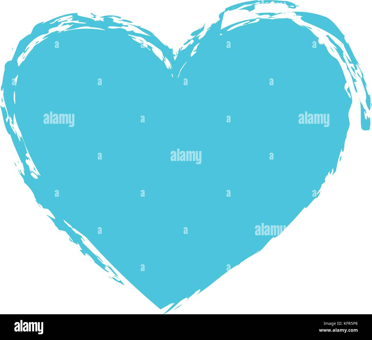 blue drawing heart love romance passion Stock Vector Image & Art - Alamy