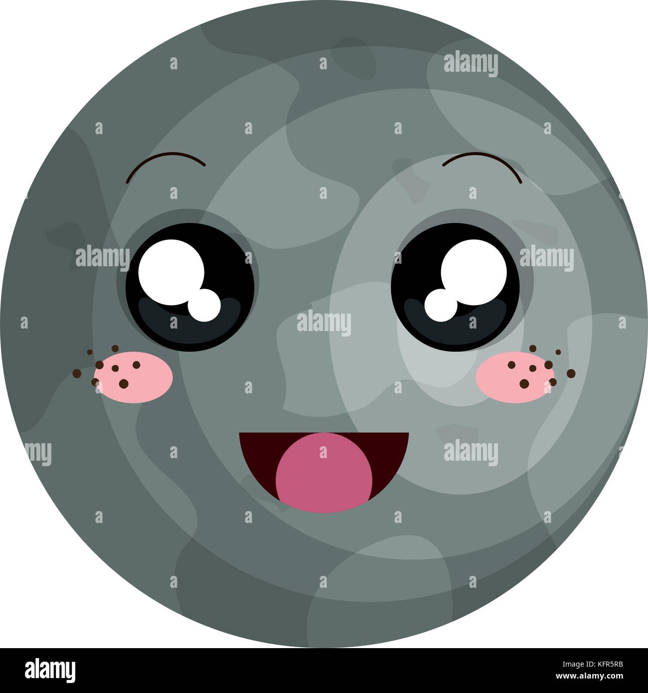 mercury planet kawaii character vector illustration design Stock Vector ...