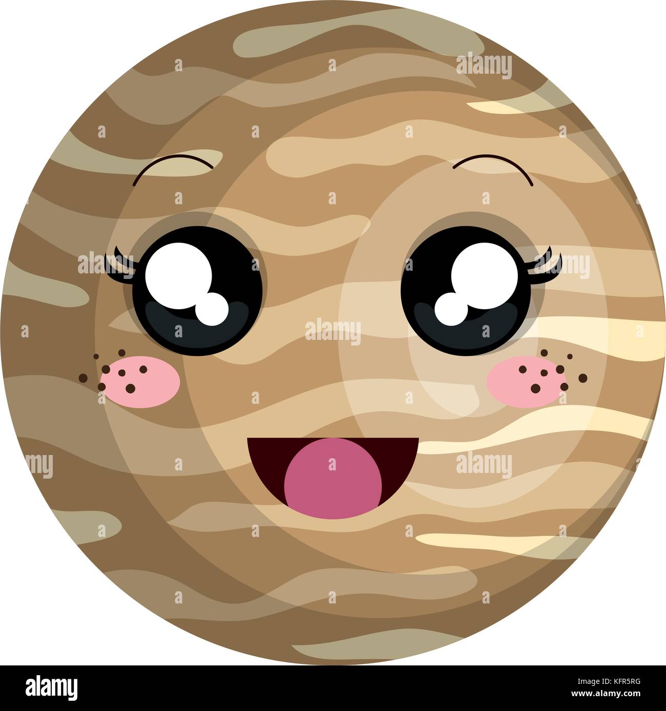 Cartoon illustration funny jupiter planet hi-res stock photography and ...