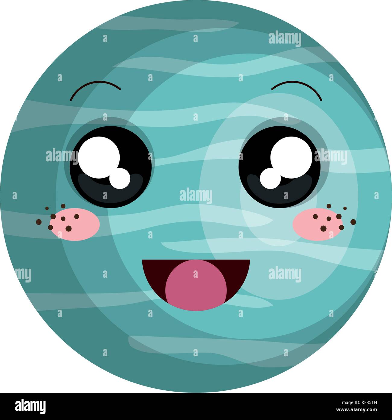 Cartoon illustration funny neptune planet hi-res stock photography and ...