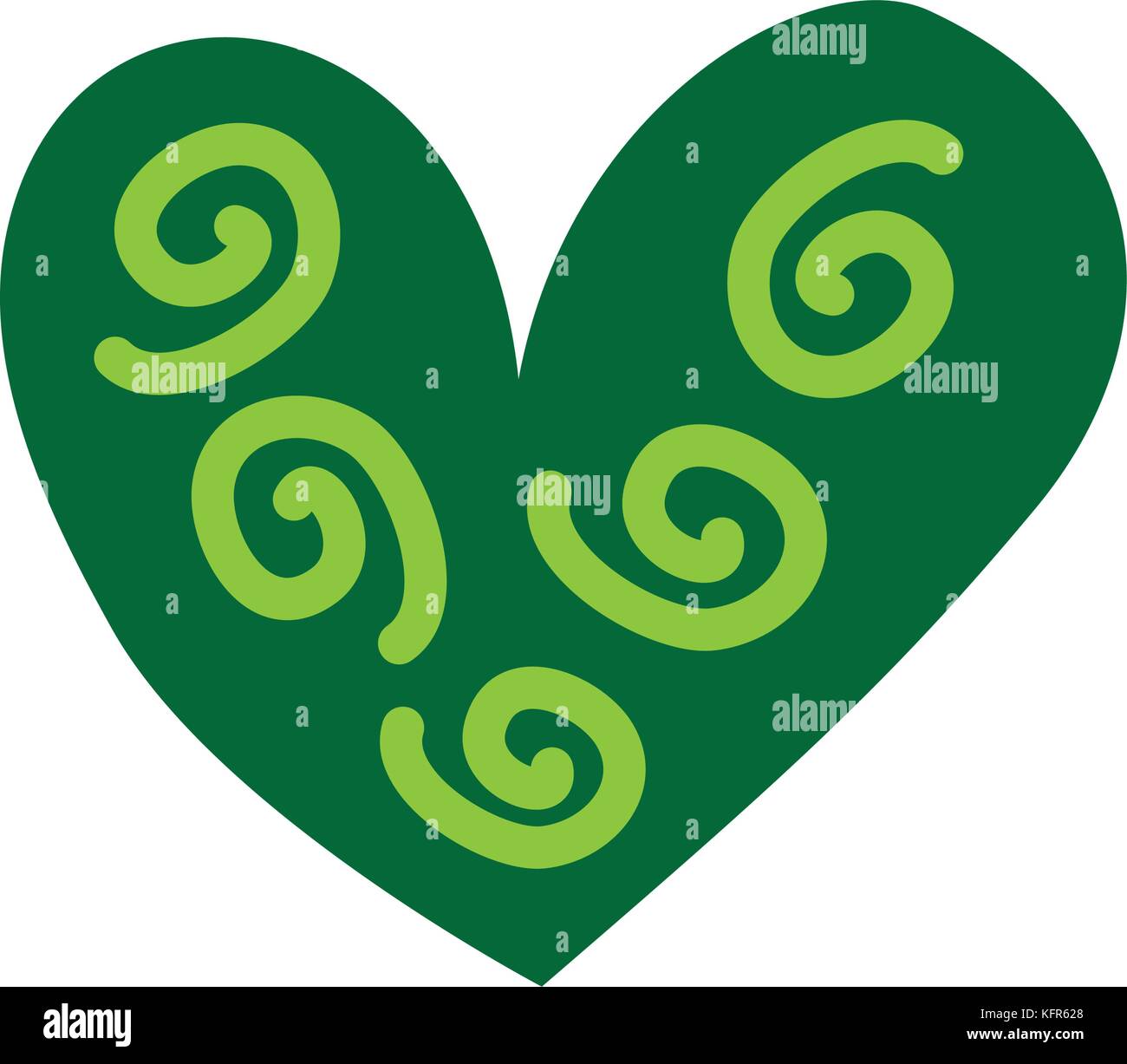 heart decorative element curly swirls Stock Vector Image & Art - Alamy