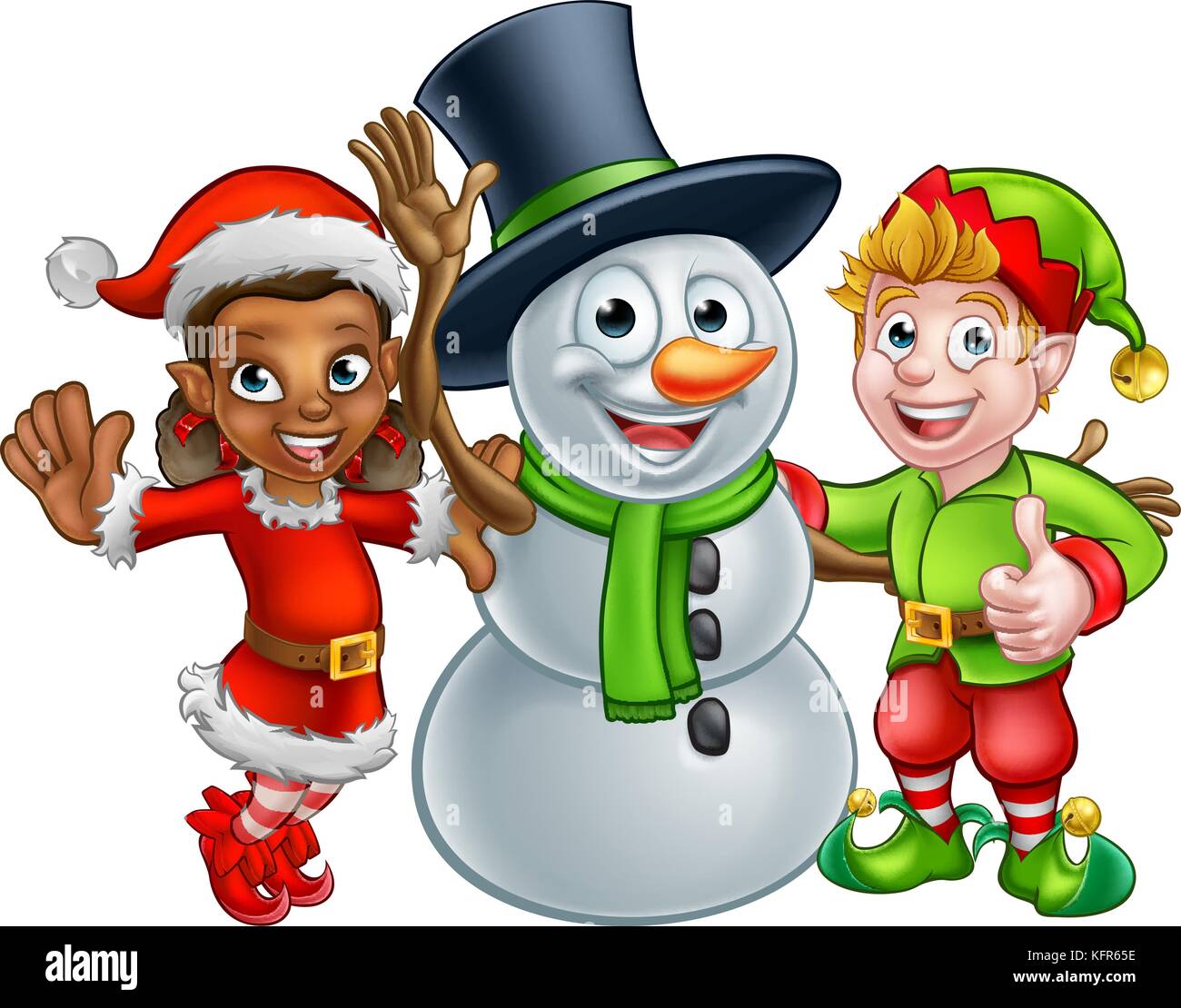 Santas elves Stock Vector Images - Alamy