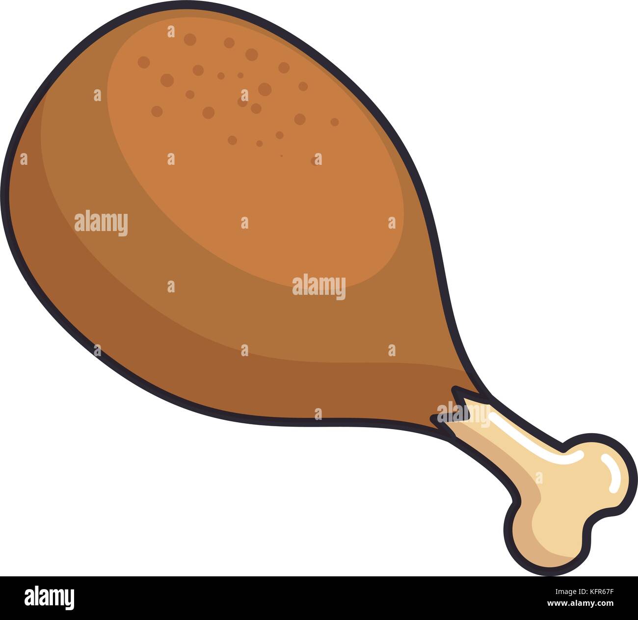 chicken thigh isolated icon vector illustration design Stock Vector ...