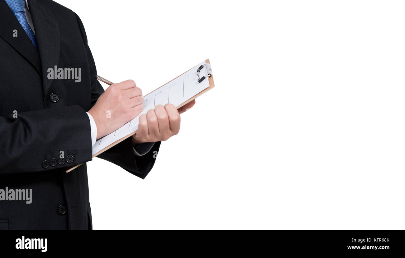 Businessman clipboard hi-res stock photography and images - Alamy