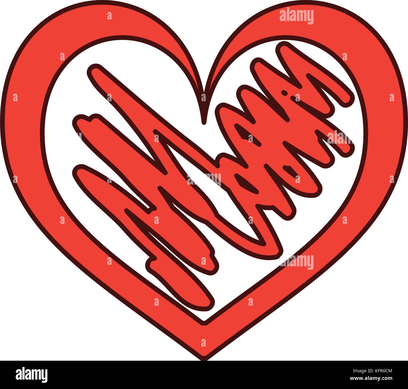 hand drawn heart love romance passion Stock Vector Image & Art - Alamy