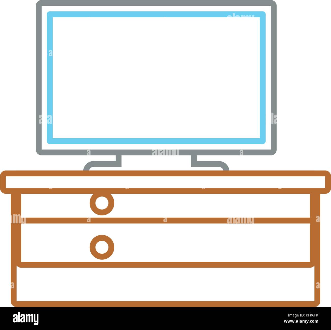 computer and desk icon Stock Vector Image & Art - Alamy
