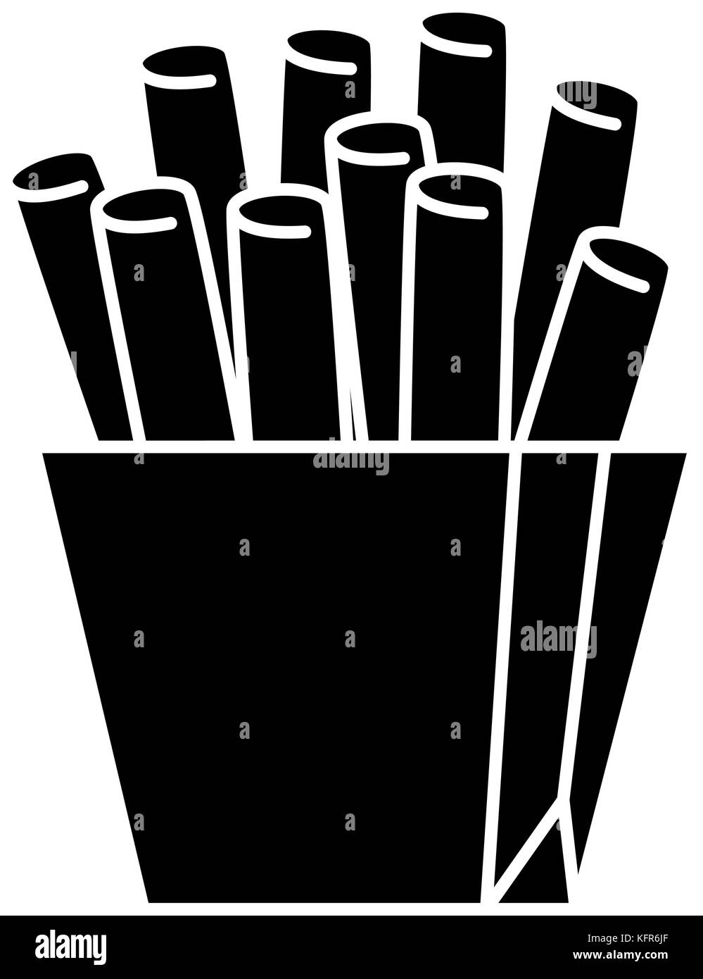 french fries isolated icon vector illustration design Stock Vector ...