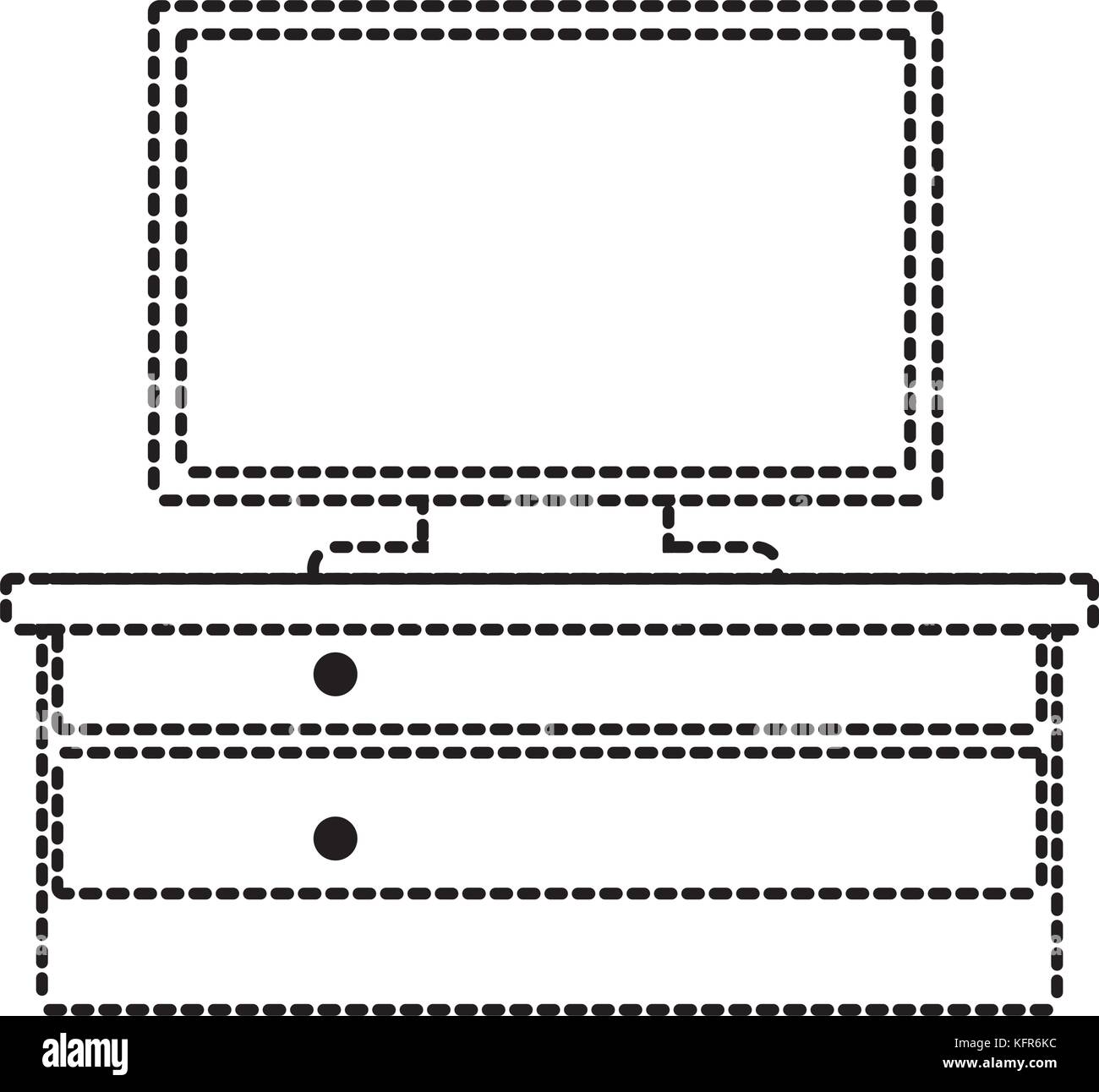 computer and desk icon Stock Vector Image & Art - Alamy