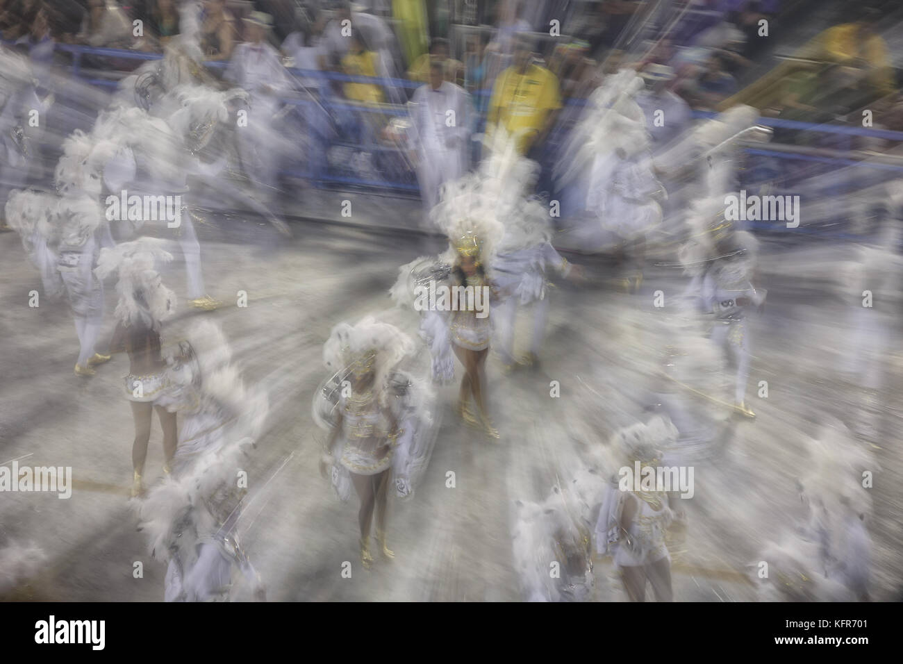 Show with decorations on carnival in Rio de Janeiro, Brazil. The Rio ...