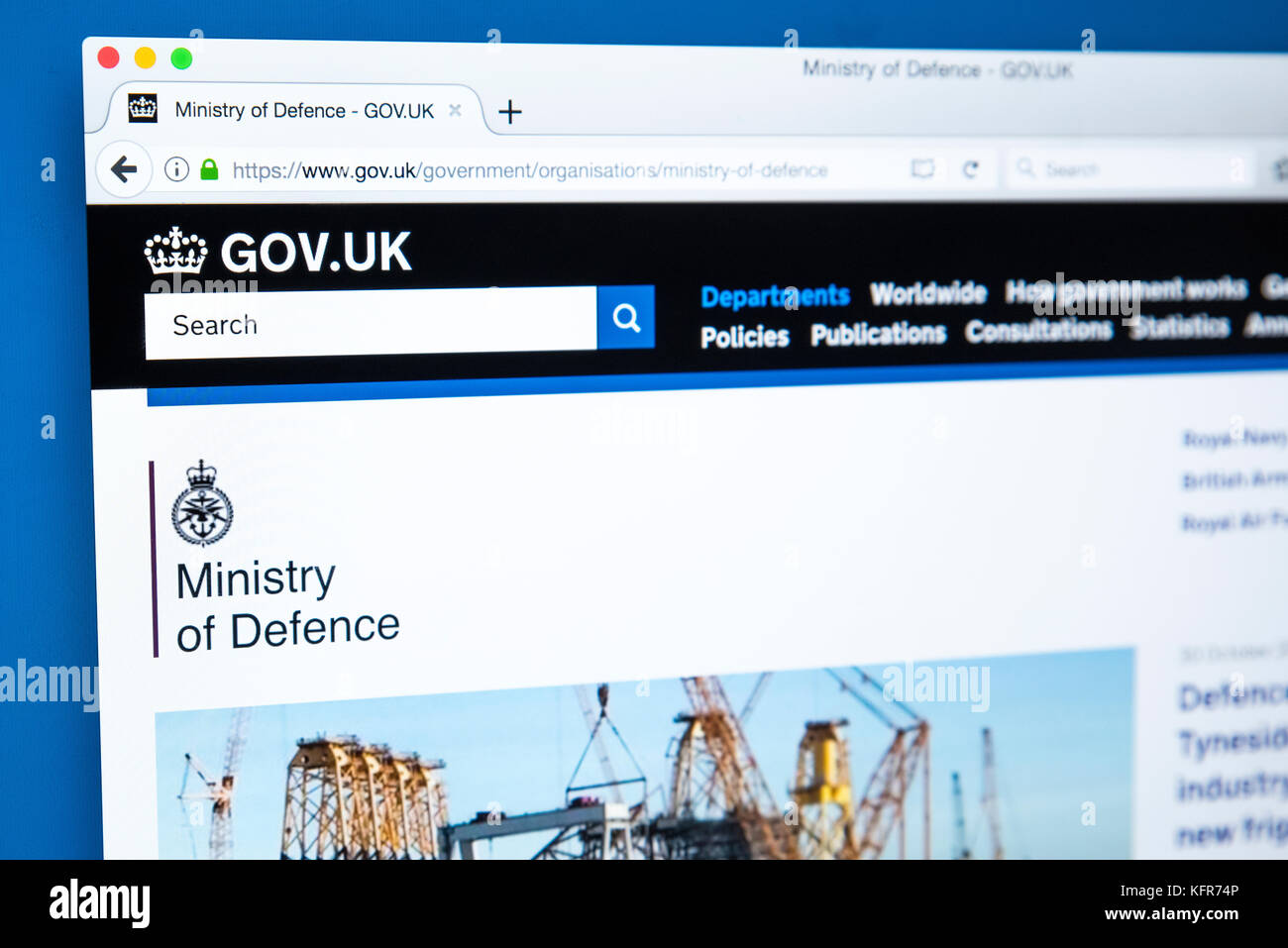Ministry of defence police logo hi-res stock photography and images - Alamy