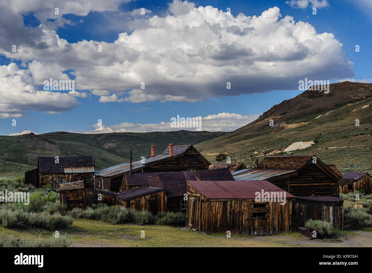 Ruined Houses in an American Ghost Town Stock Photo - Alamy
