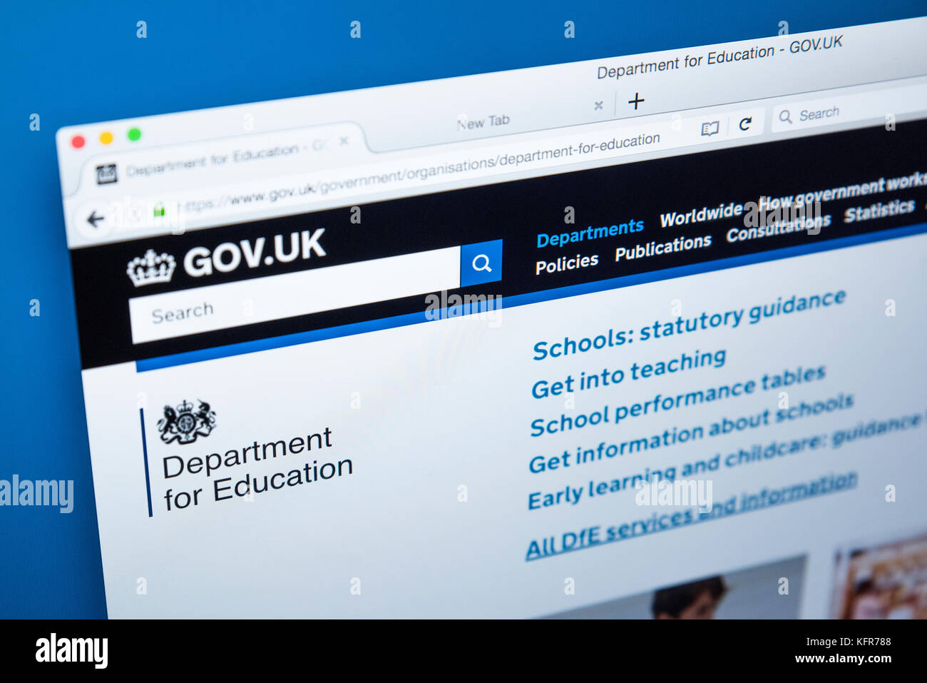 Department of education uk logo hi-res stock photography and images - Alamy