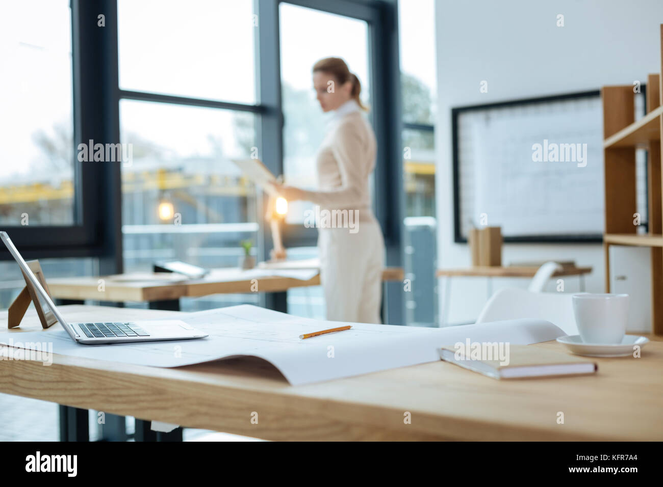 Working process of attentive engineer Stock Photo - Alamy