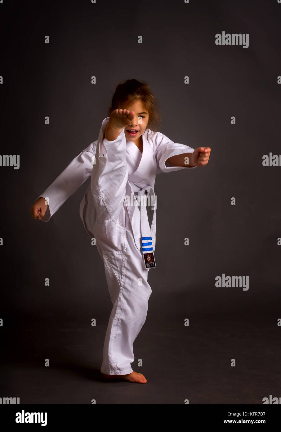 Karate girl kick hi-res stock photography and images - Alamy
