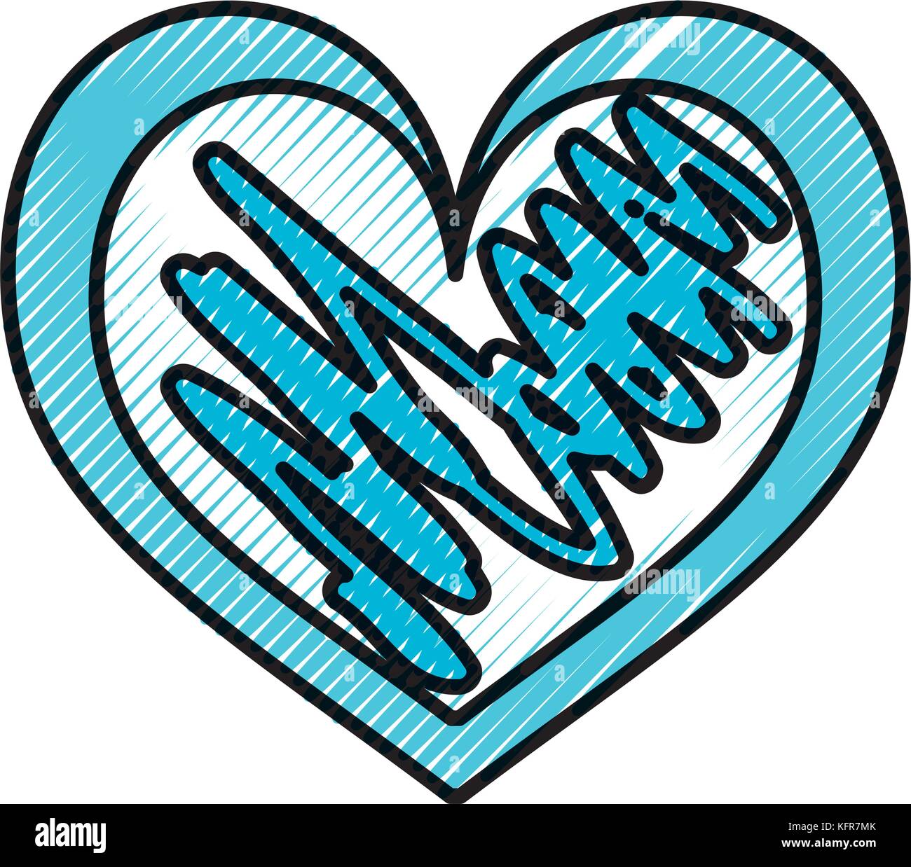 hand drawn heart love romance passion Stock Vector Image & Art - Alamy