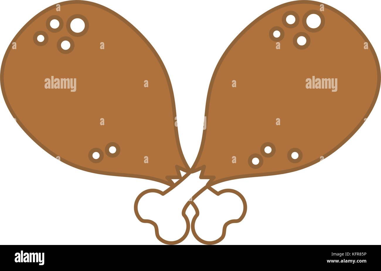 chicken thigh isolated icon vector illustration design Stock Vector ...