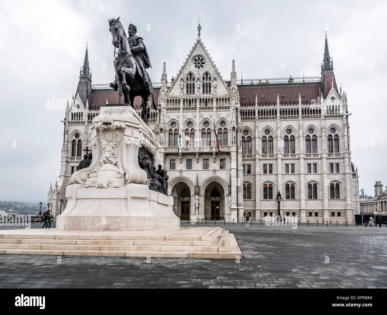 Statue Of Gyula Andrassy in Budapest. Hungary Stock Photo - Alamy