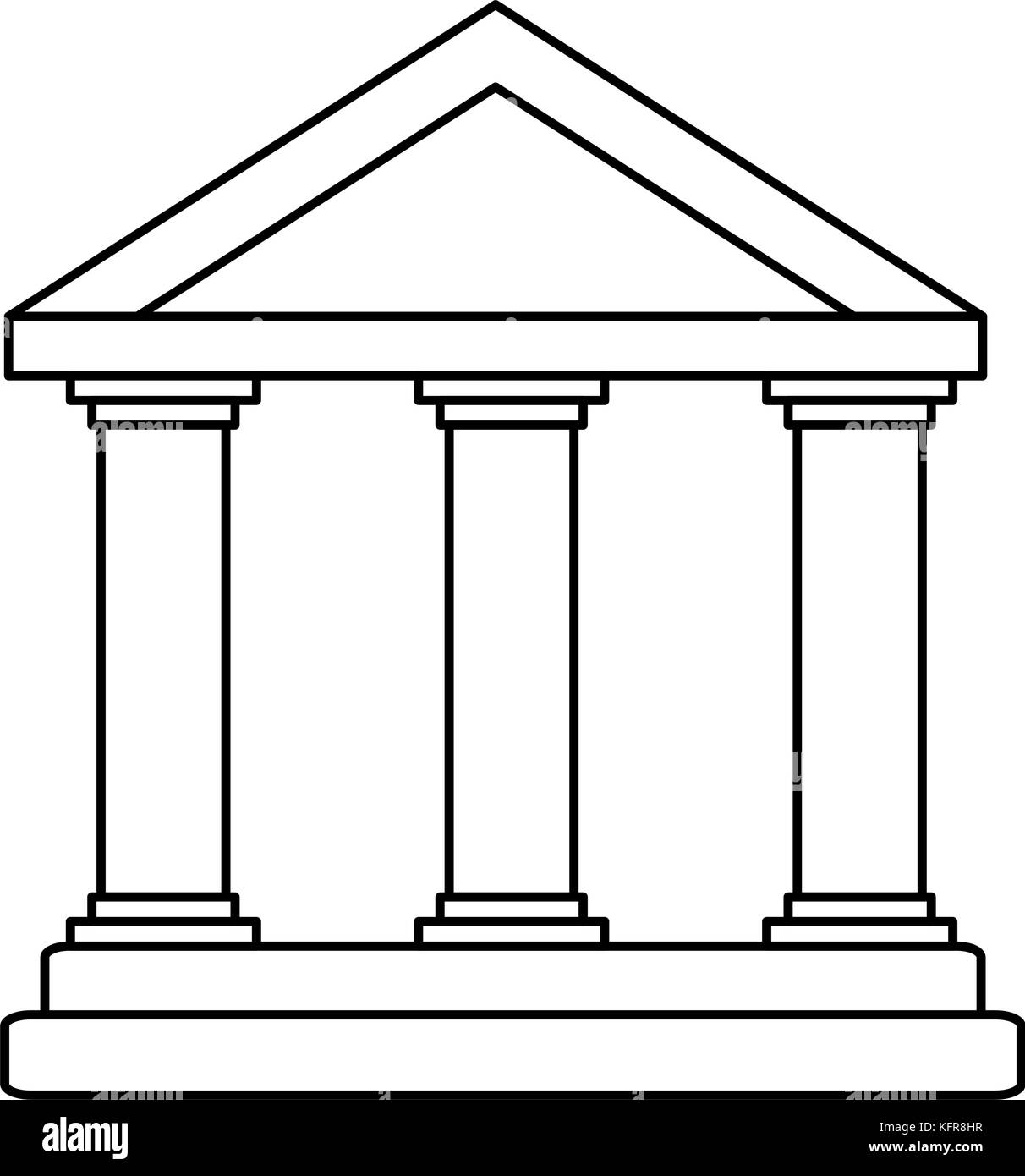 Icon columns pillars Black and White Stock Photos & Images - Alamy