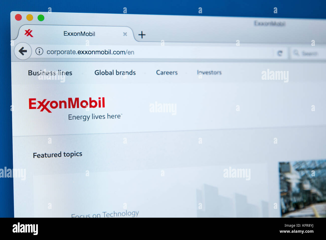 LONDON, UK - OCTOBER 26TH 2017: The homepage of the official website ...