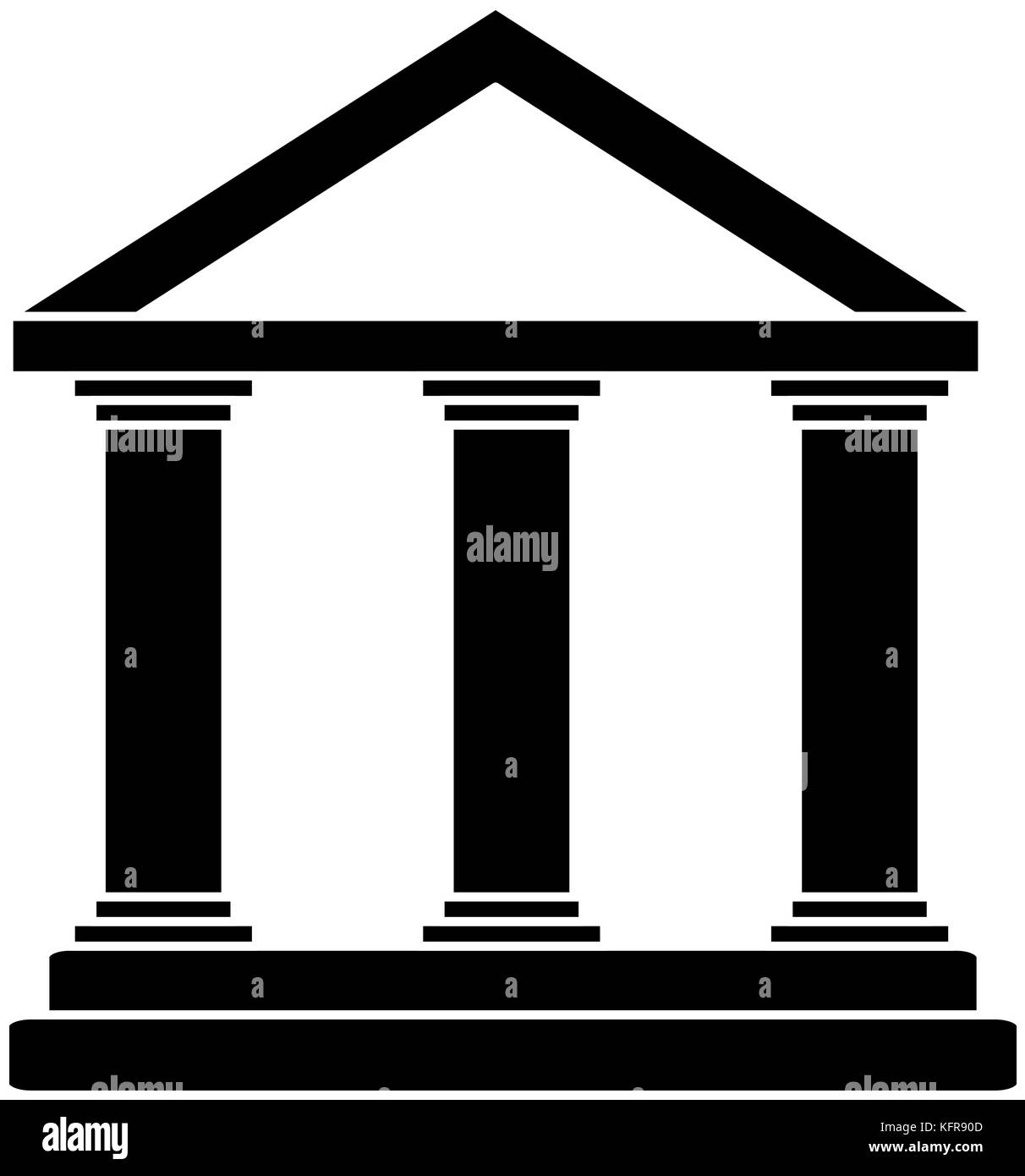Icon columns pillars Black and White Stock Photos & Images - Alamy
