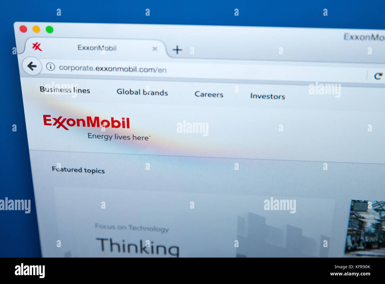 LONDON, UK - OCTOBER 26TH 2017: The homepage of the official website ...