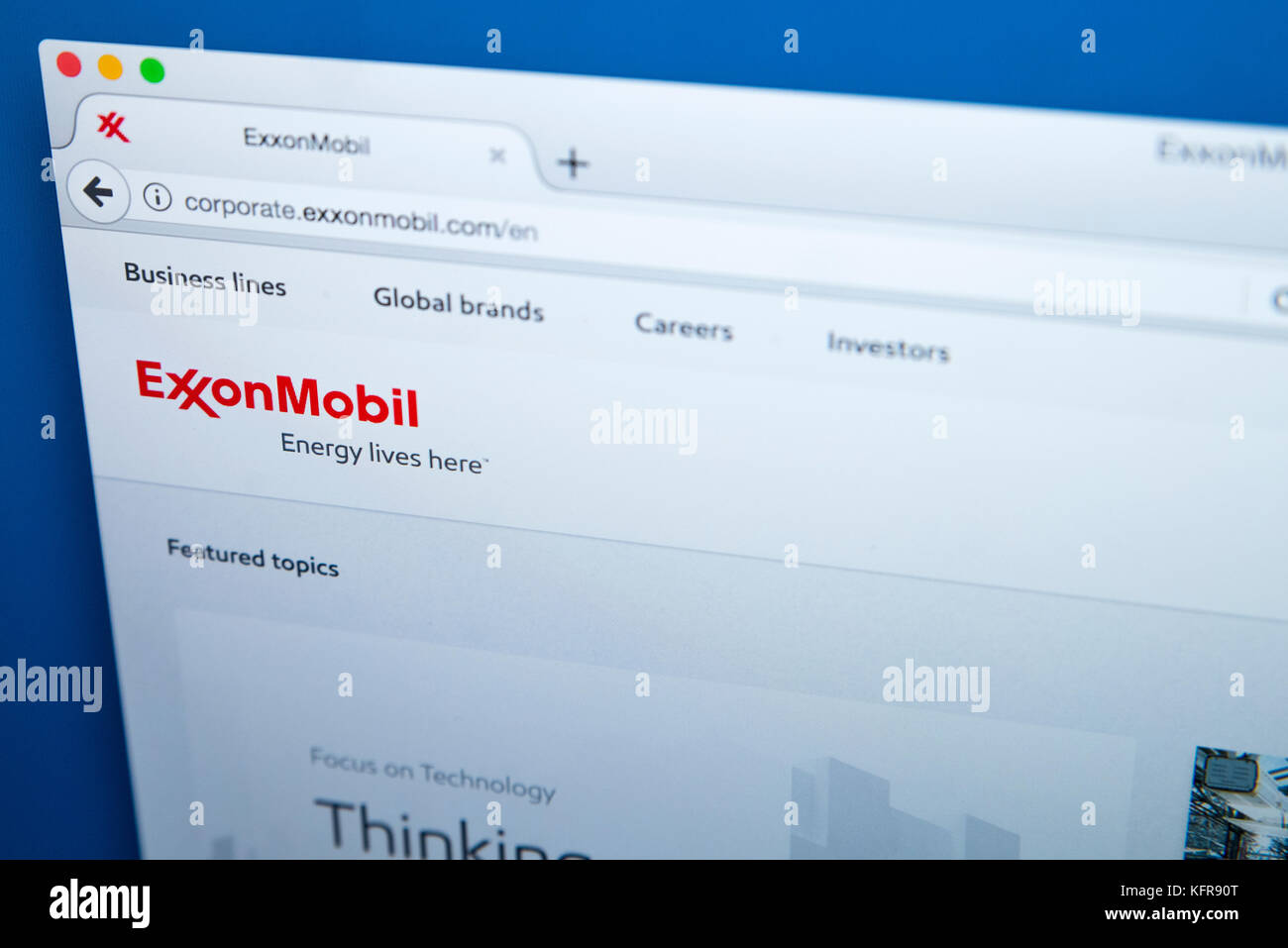 LONDON, UK - OCTOBER 26TH 2017: The homepage of the official website ...