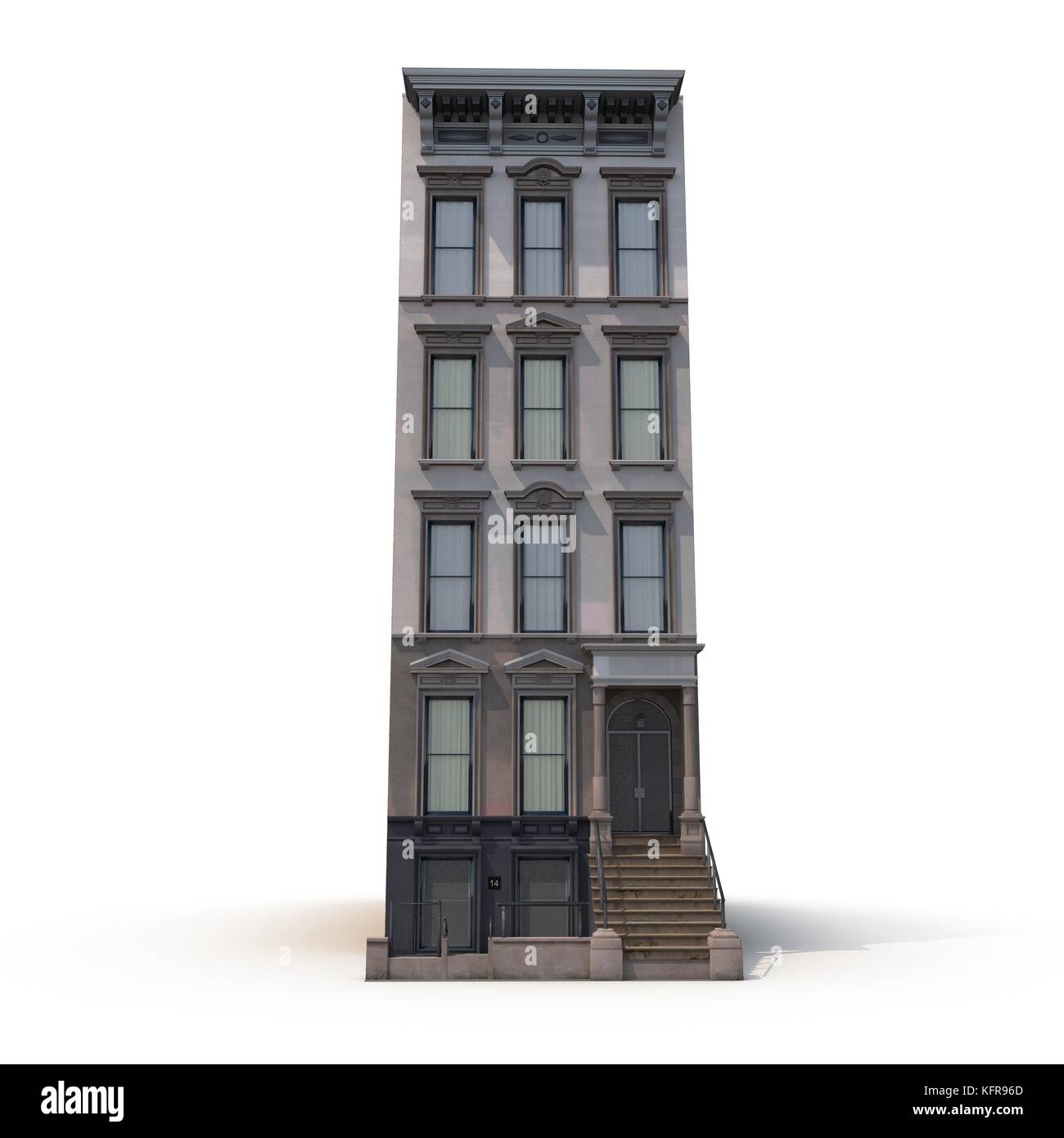 Brownstone brooklyn Cut Out Stock Images & Pictures - Alamy