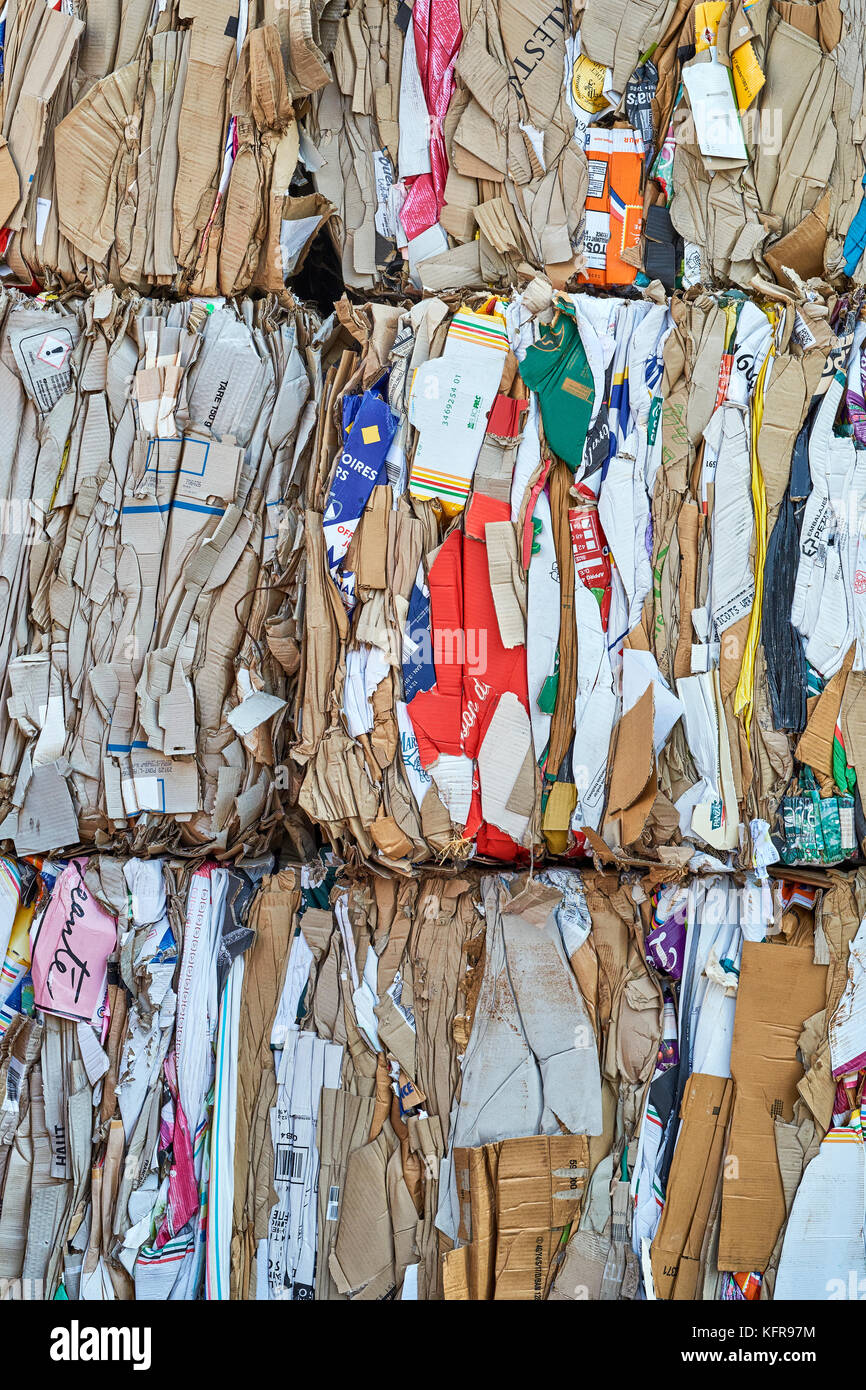 Recycling cardboard waste hi-res stock photography and images - Alamy