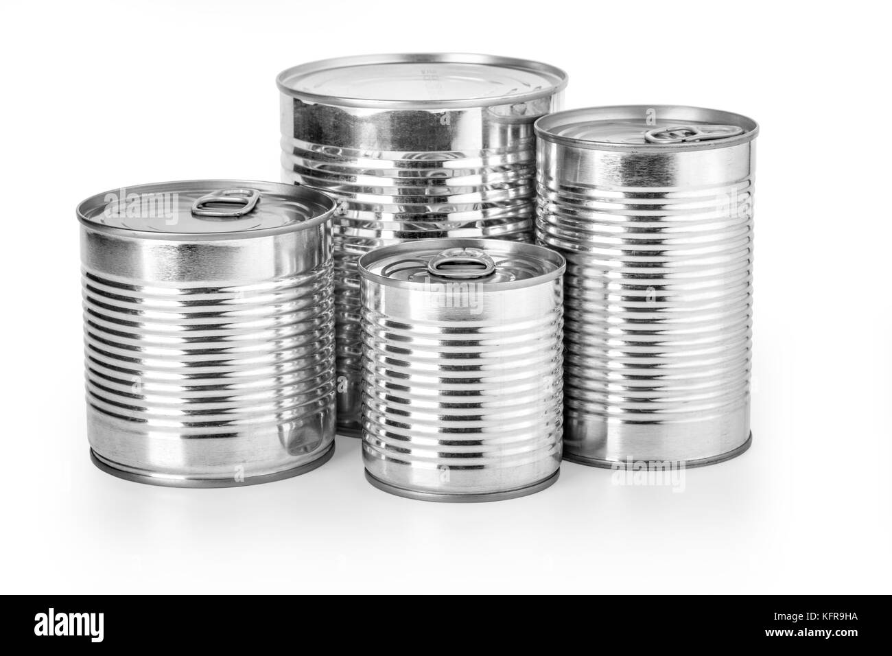 metal cans on a white background.with clipping path Stock Photo - Alamy