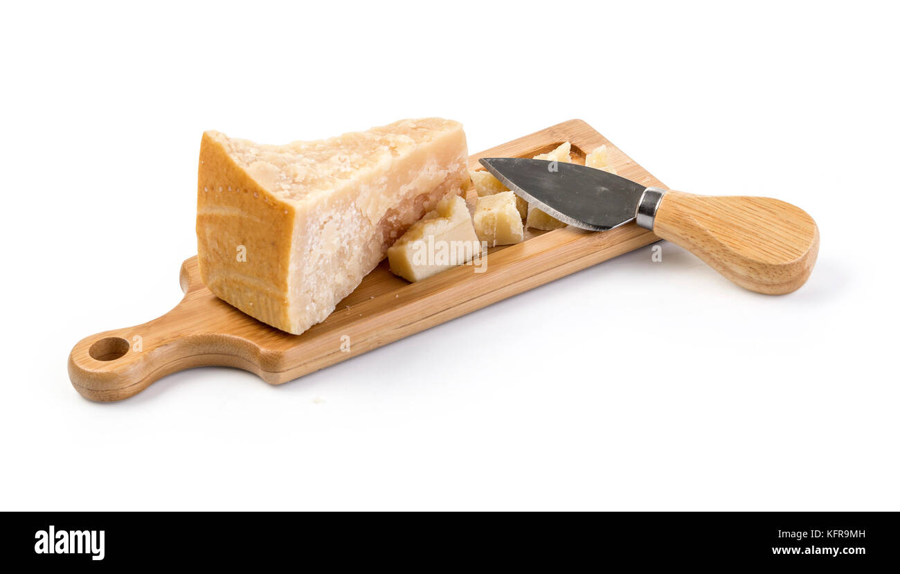 parmesan cheese isolated on white background with clipping path Stock ...