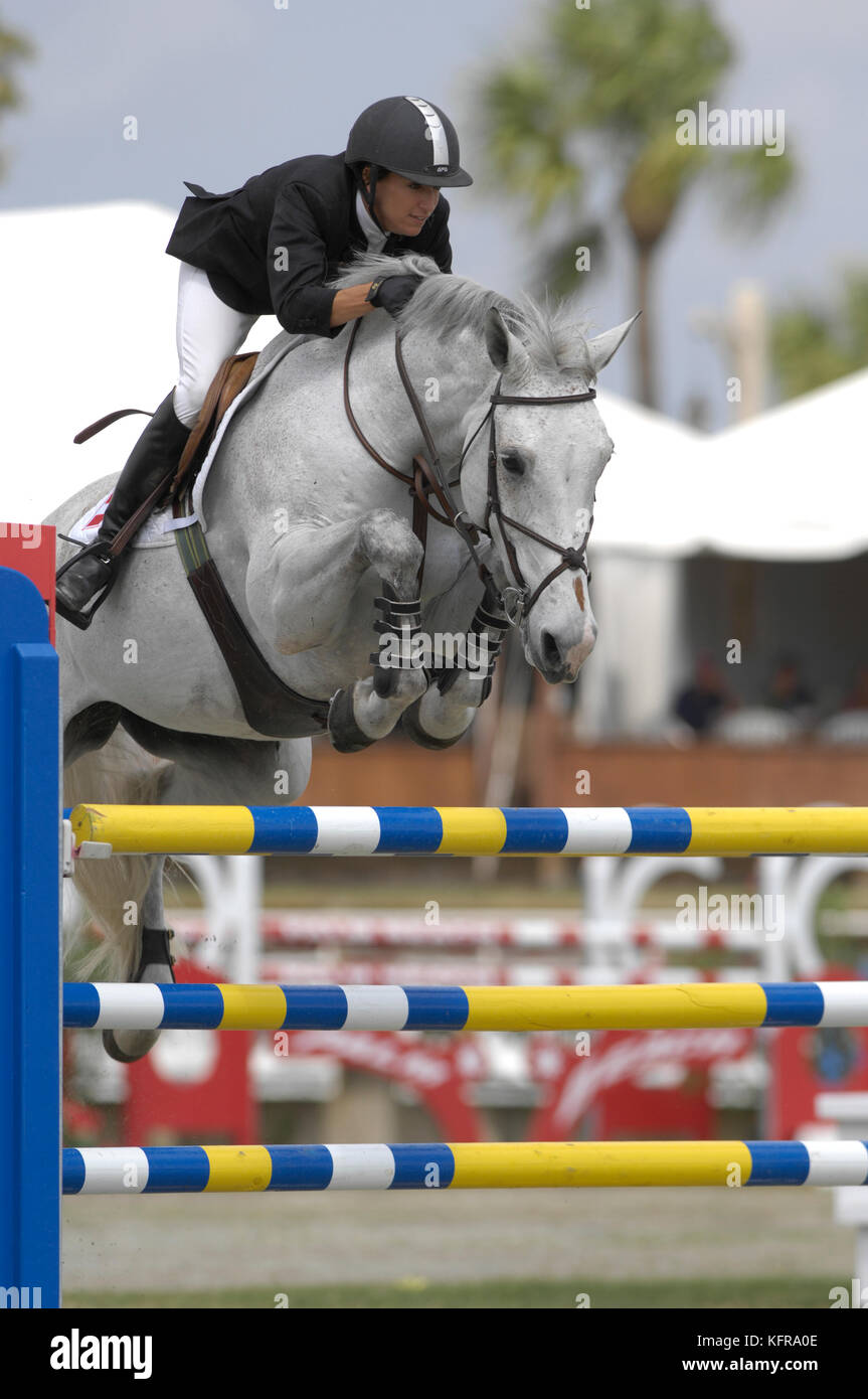 Laura Kraut (USA) riding Miss Independent, Winter Equestrian Festival ...