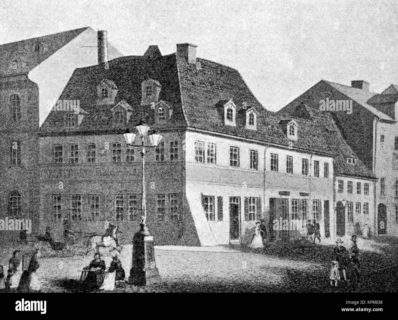 Robert Schumann 's birth place in Zwickau, Hauptmarkt 5 where Schumann ...
