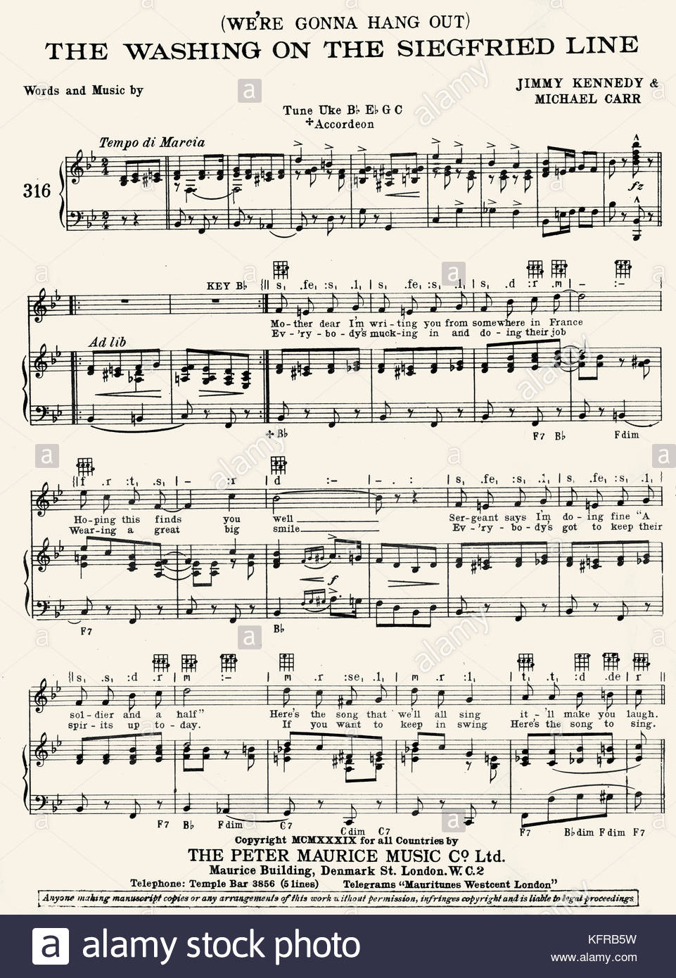 World War Ii Sheet Music Stock Photos & World War Ii Sheet Music Stock ...