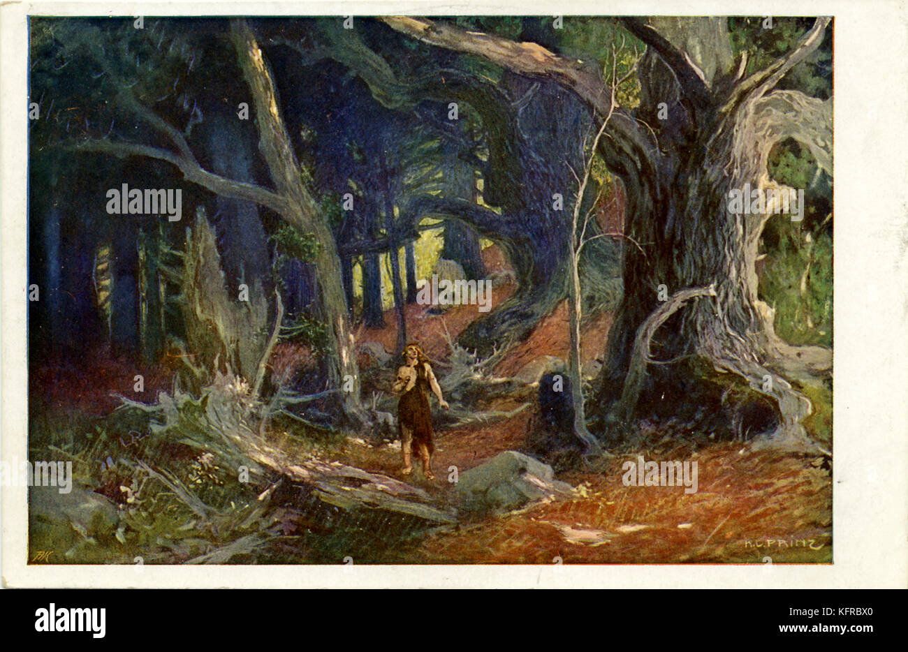 Siegfried by Wagner - illustration. Richard Wagner, German composer ...